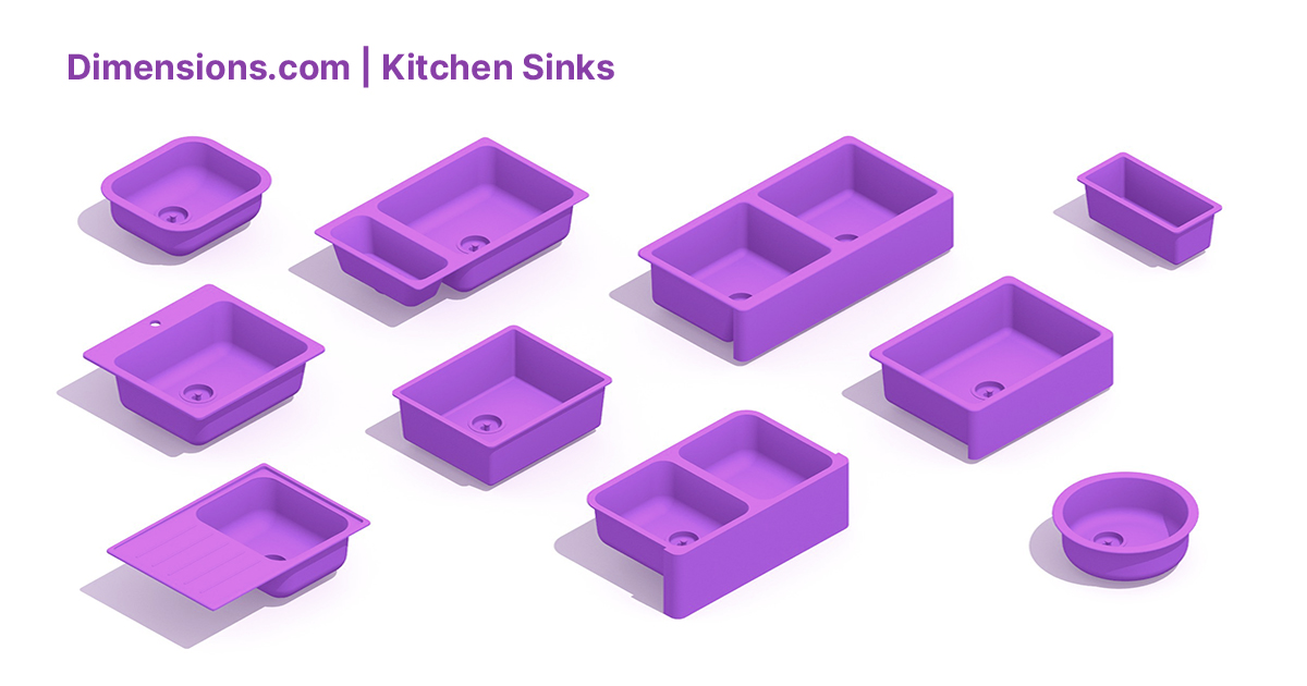 Kitchen Sinks Dimensions & Drawings | Dimensions.com