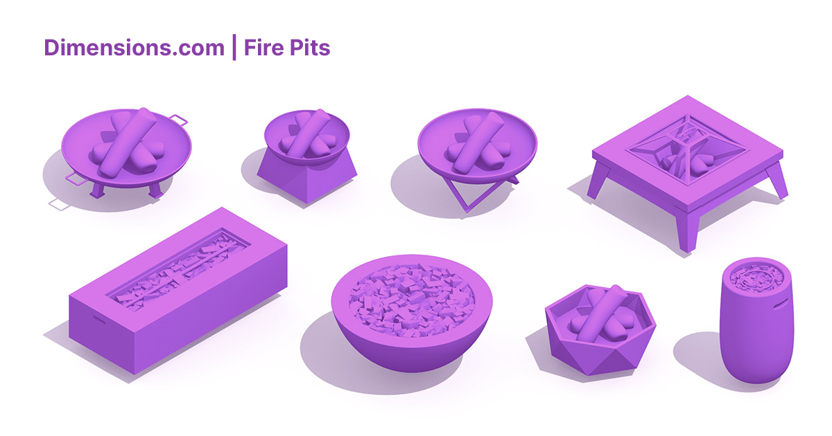 Fire Pits Dimensions & Drawings | Dimensions.com