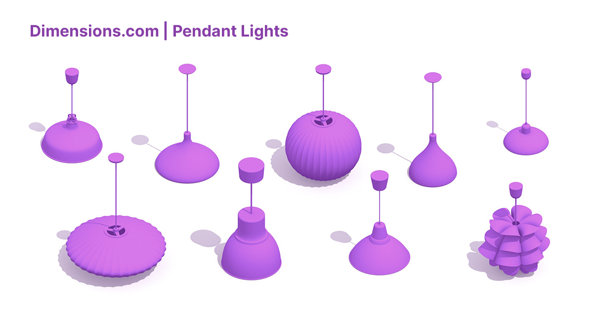 Pendant Lights Dimensions & Drawings | Dimensions.com
