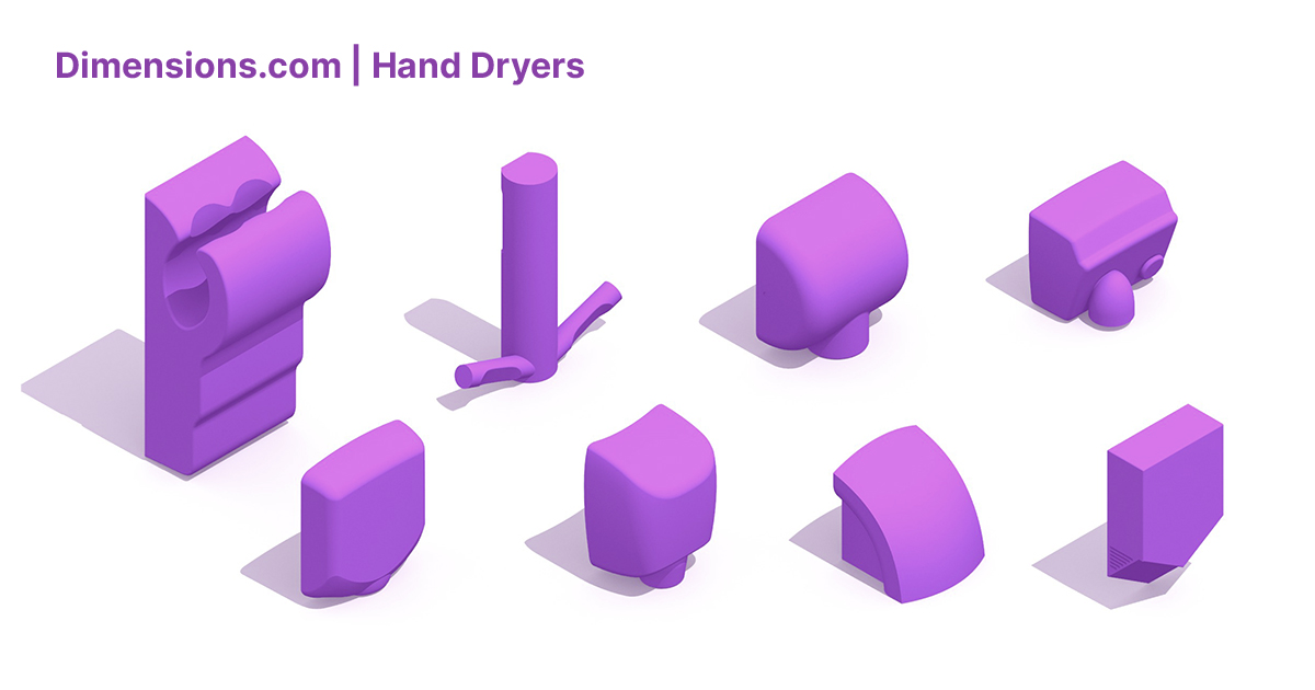 Hand Dryers Dimensions & Drawings | Dimensions.com