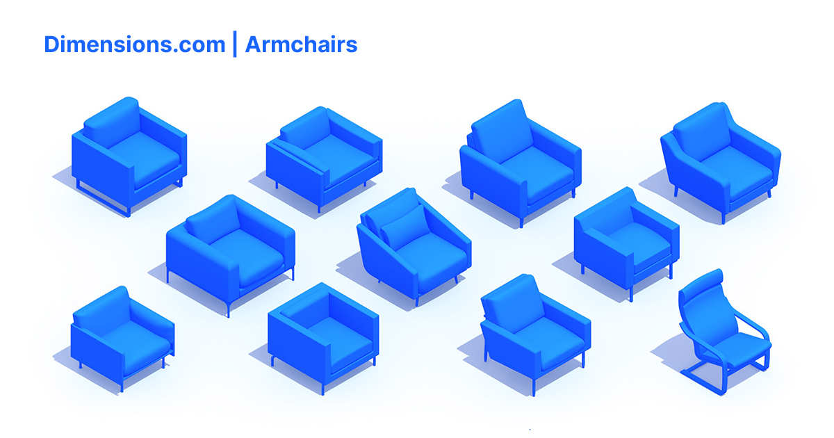 Armchairs Dimensions & Drawings | Dimensions.com