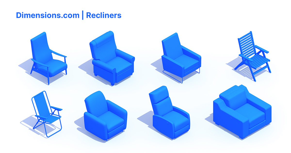Recliners | Reclining Chairs Dimensions & Drawings | Dimensions.com