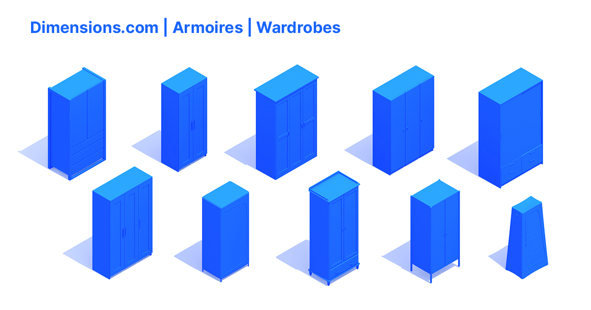 Armoires | Wardrobes Dimensions & Drawings | Dimensions.com