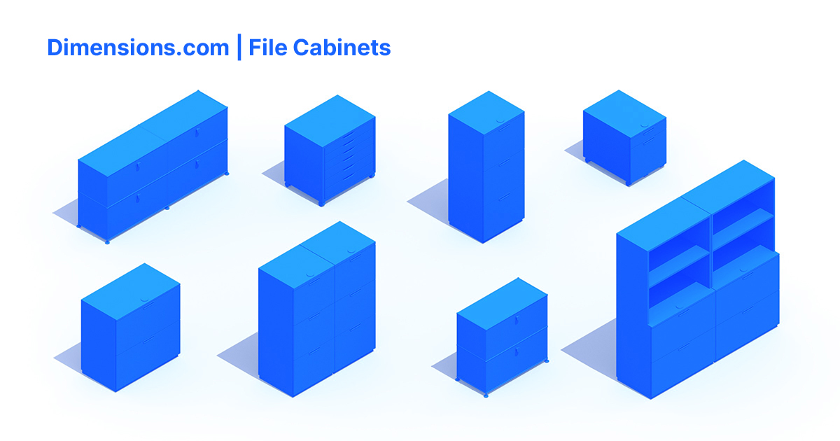 File Cabinets | Filing Cabinets Dimensions & Drawings | Dimensions.com
