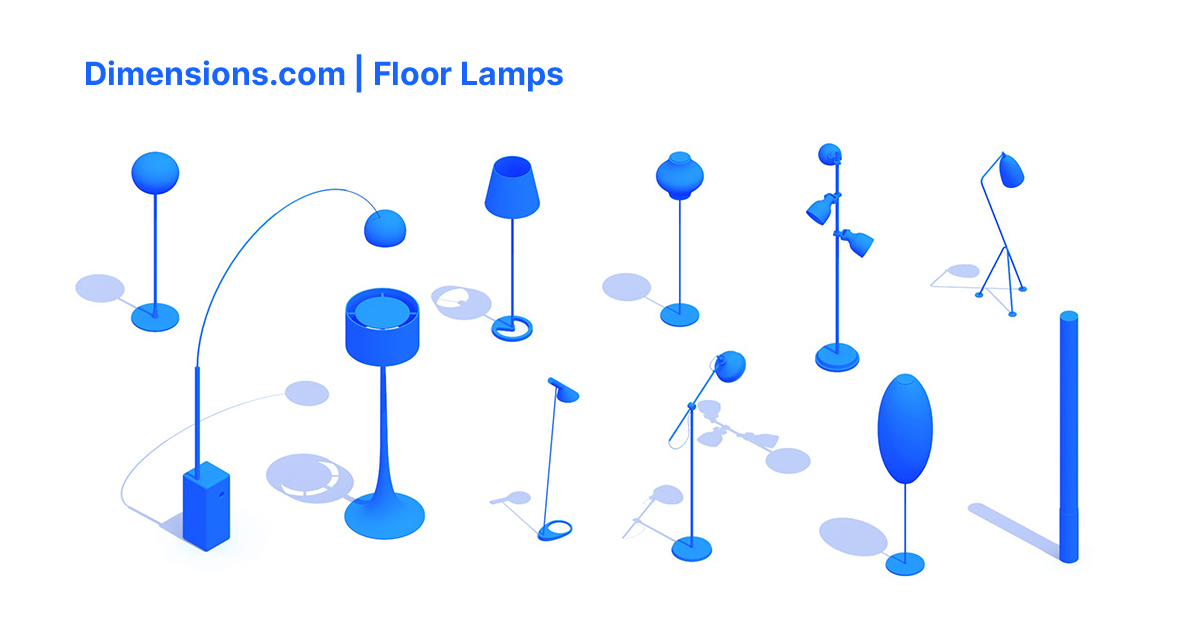 Floor Lamps Dimensions & Drawings | Dimensions.com