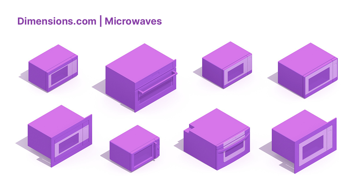 Microwaves Dimensions & Drawings | Dimensions.com
