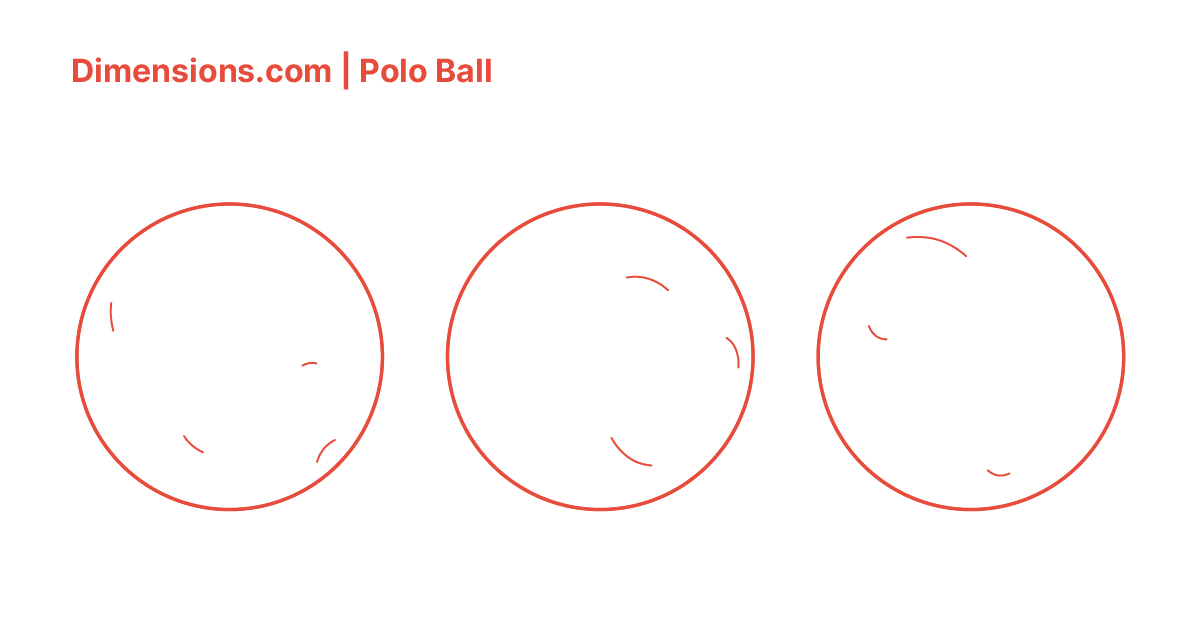 Polo Ball Dimensions & Drawings | Dimensions.com