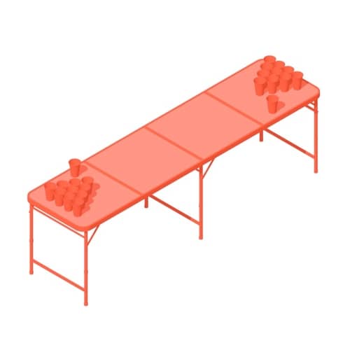 Beer Pong Tables - Official (Portable) Dimensions & Drawings ...