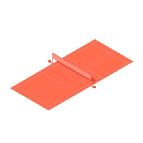 Badminton Net Dimensions & Drawings | Dimensions.com