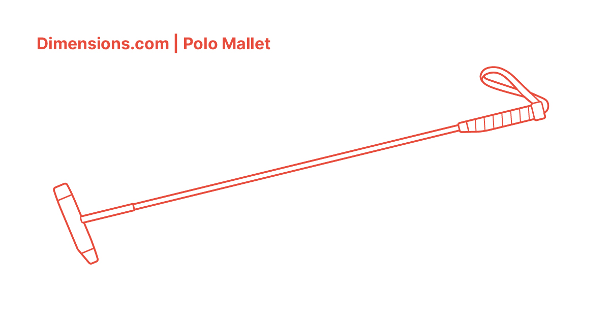 Polo Mallet Dimensions & Drawings | Dimensions.com