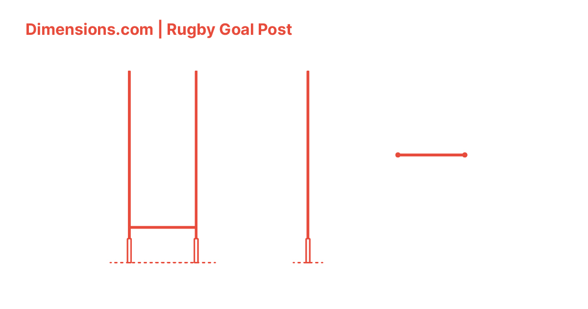 Rugby Goal Post Dimensions & Drawings | Dimensions.com