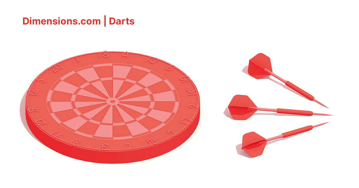 Darts Dimensions & Drawings | Dimensions.com