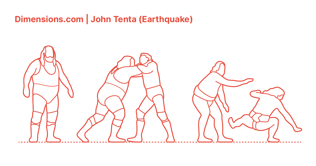 John Tenta (Earthquake) Dimensions & Drawings | Dimensions.com