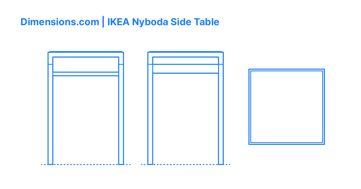 IKEA Nyboda Side Table Dimensions & Drawings | Dimensions.com