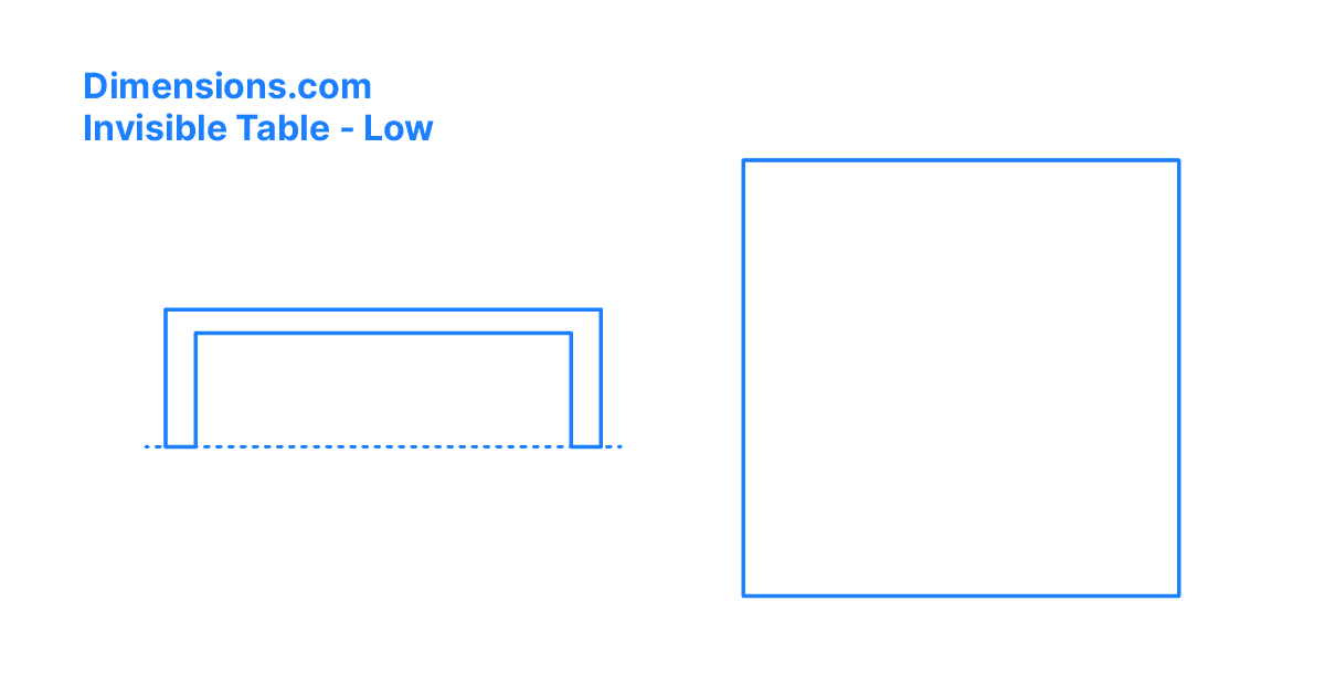 Invisible Table - Low Dimensions & Drawings | Dimensions.com