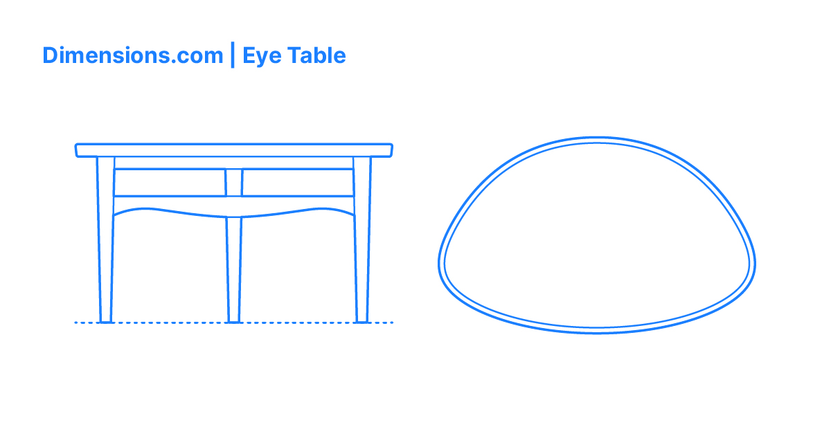 Eye Table Dimensions & Drawings | Dimensions.com