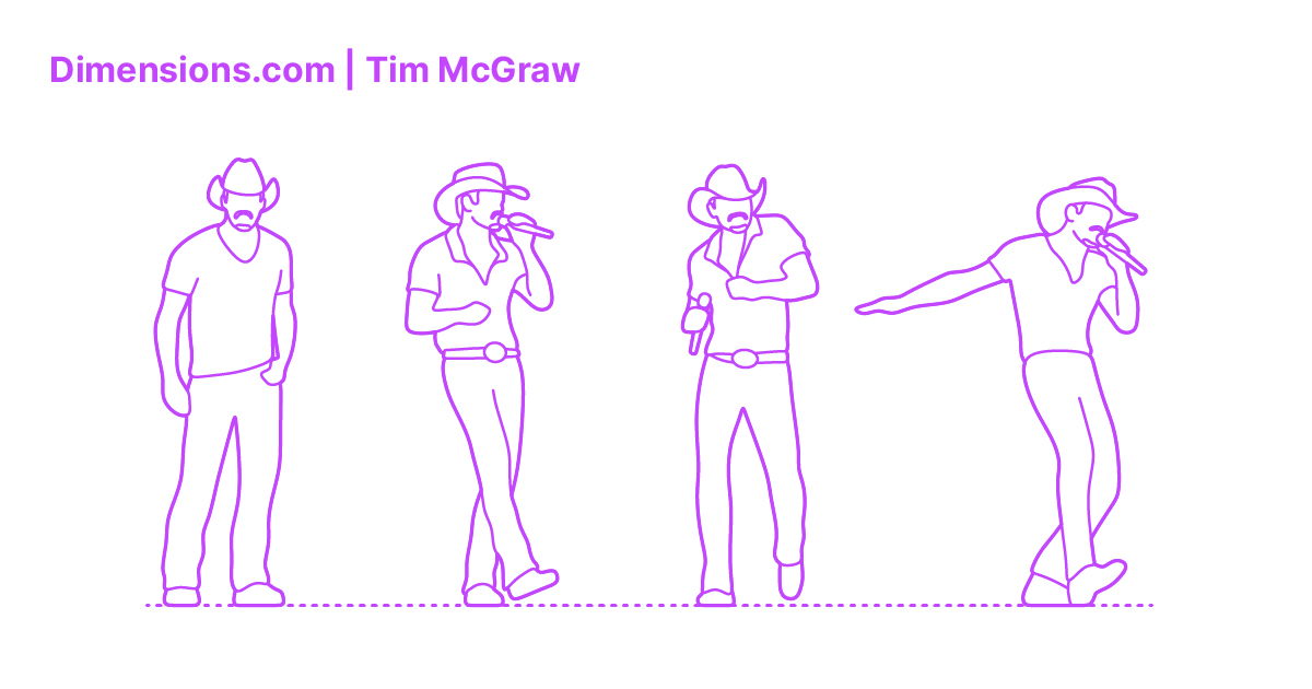 Tim McGraw Dimensions & Drawings | Dimensions.com