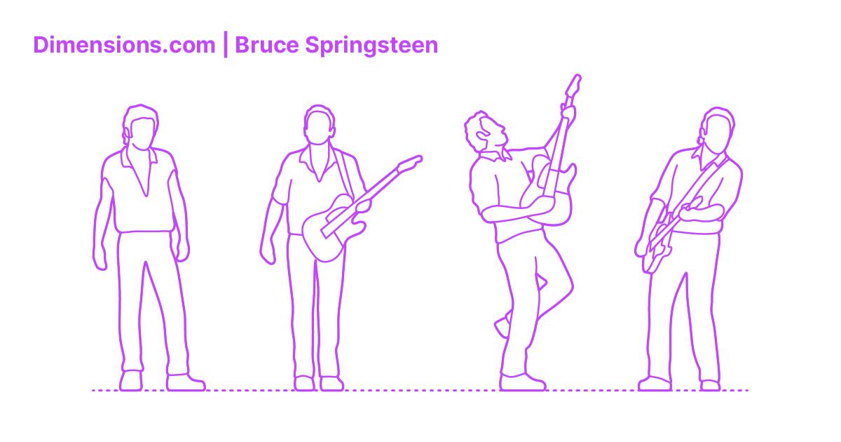 Bruce Springsteen Dimensions & Drawings | Dimensions.com