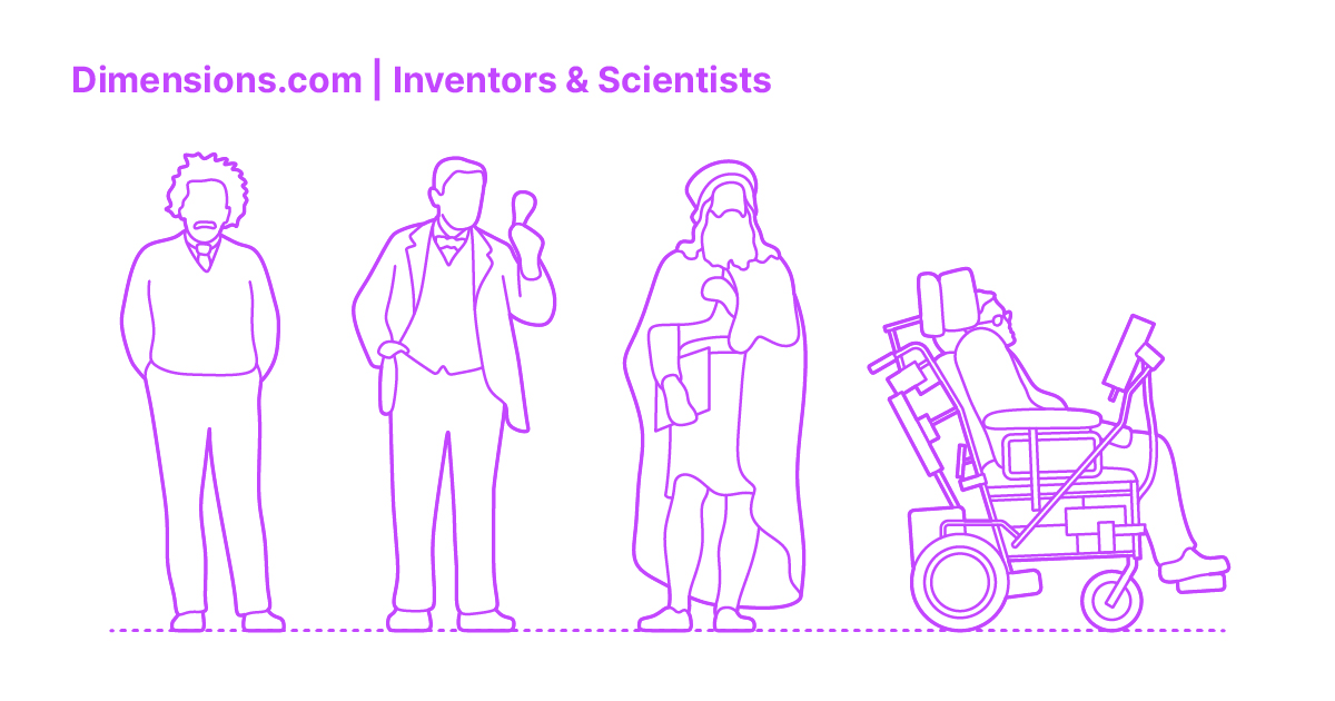 Inventors & Scientists Dimensions & Drawings | Dimensions.com