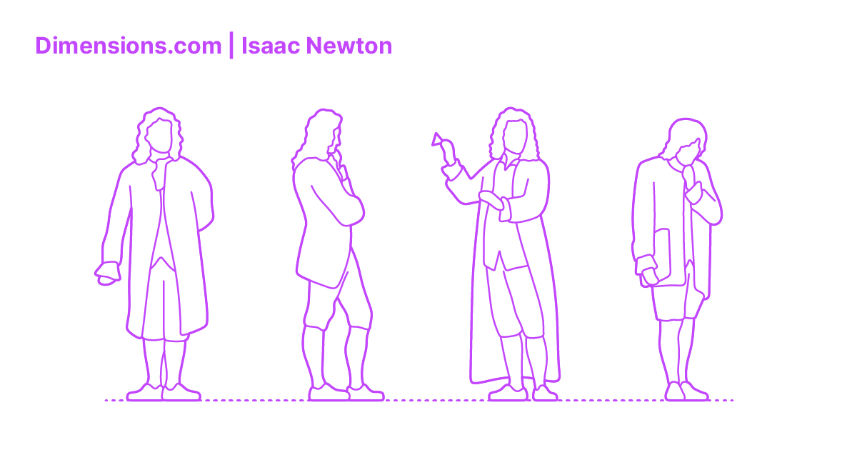 Isaac Newton Dimensions & Drawings | Dimensions.com