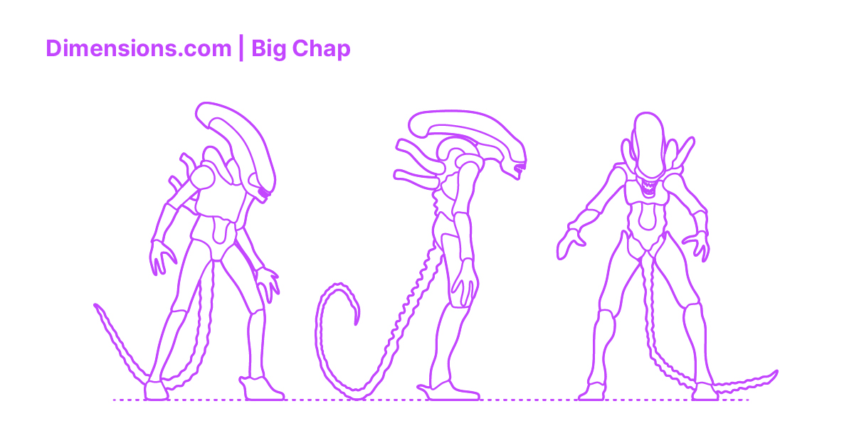 Big Chap (The Alien) Dimensions & Drawings | Dimensions.com