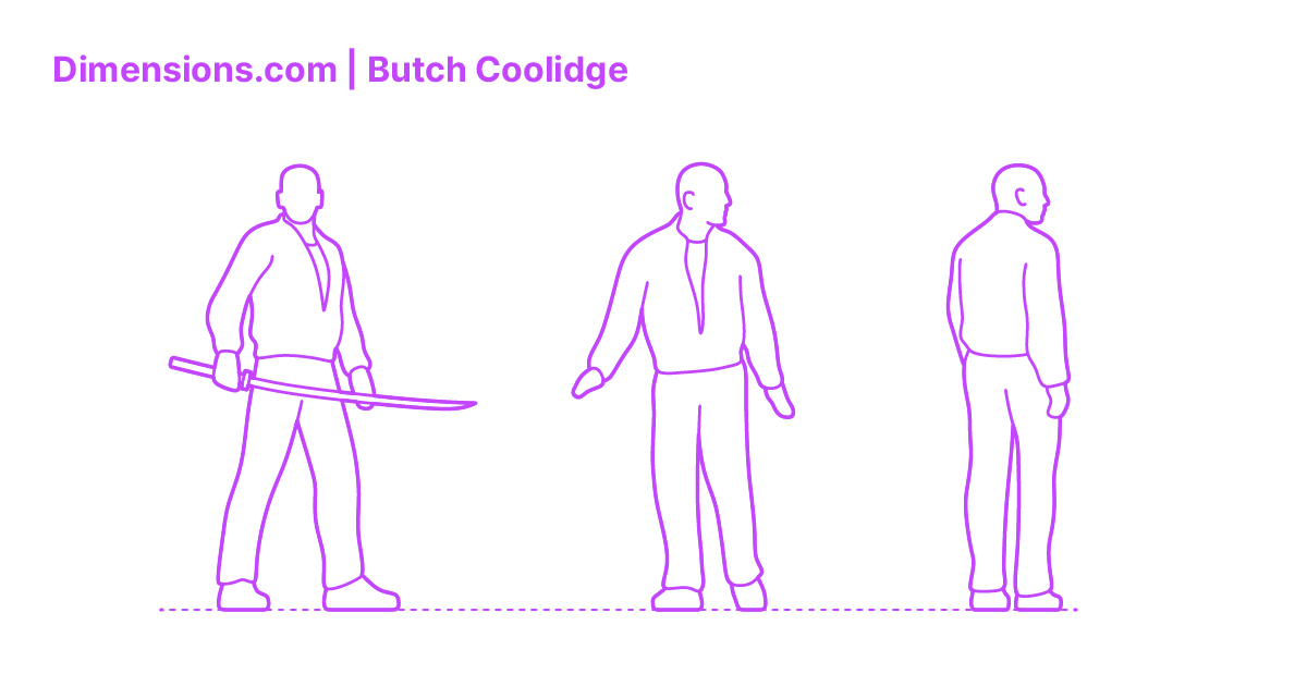 Butch Coolidge Dimensions & Drawings | Dimensions.com