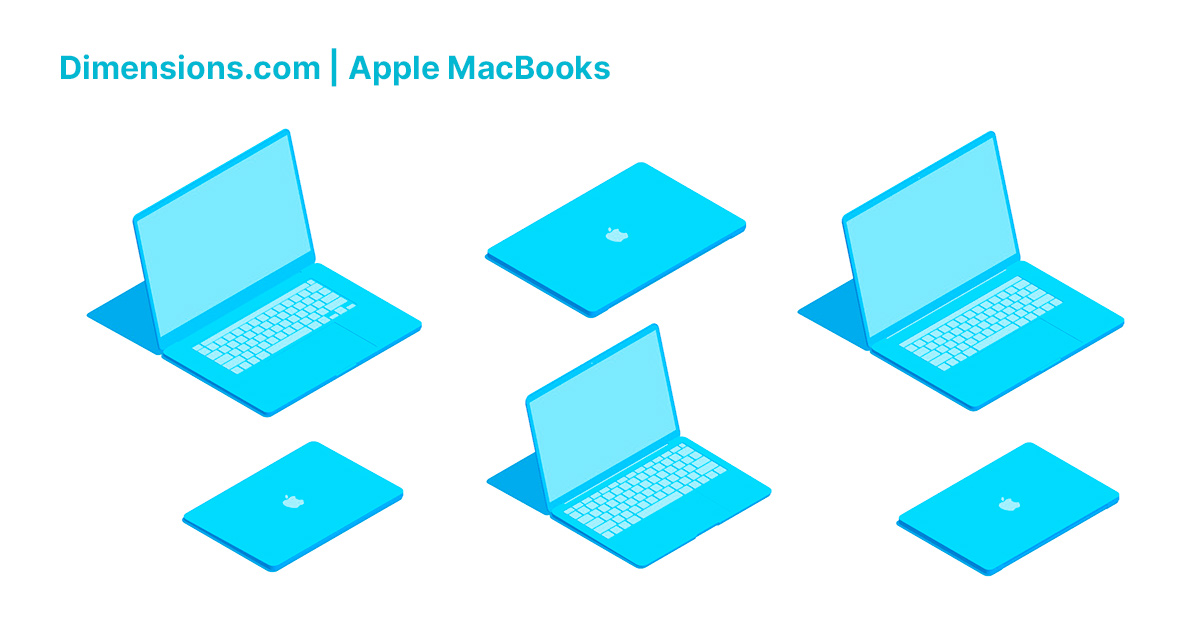 Apple MacBooks Dimensions & Drawings | Dimensions.com