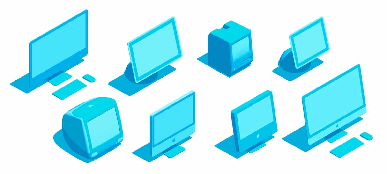 Apple iMacs Dimensions & Drawings | Dimensions.com