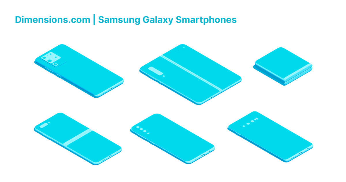 Samsung Galaxy Smartphones Dimensions & Drawings | Dimensions.com