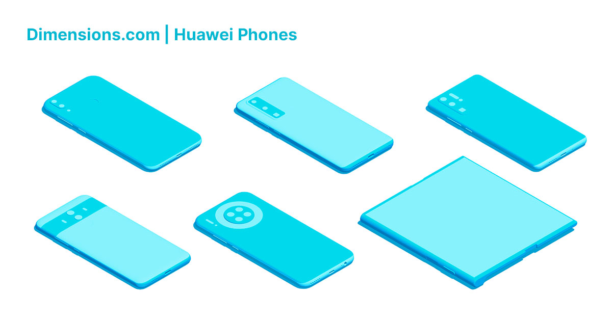 Huawei Phones Dimensions & Drawings | Dimensions.com