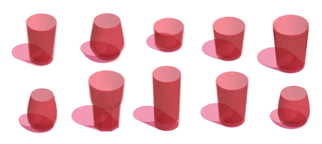 Drinking Glasses Dimensions & Drawings | Dimensions.com