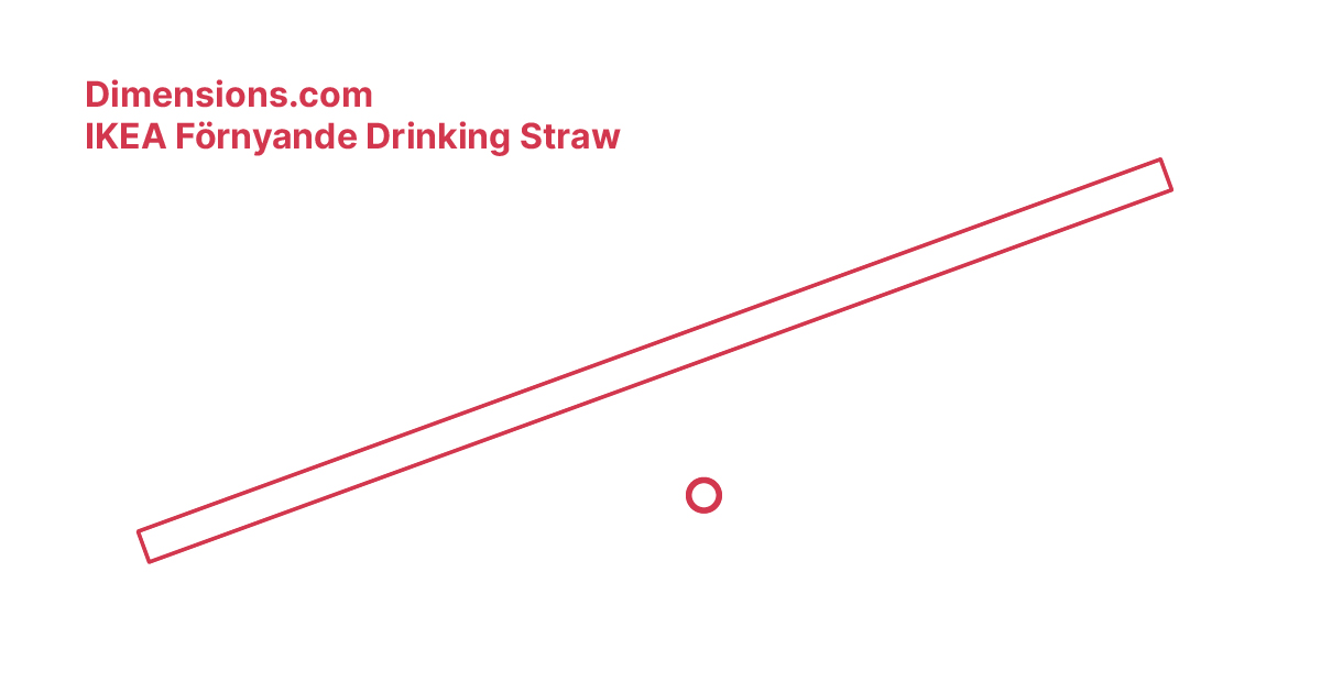 IKEA Förnyande Drinking Straws Dimensions & Drawings | Dimensions.com