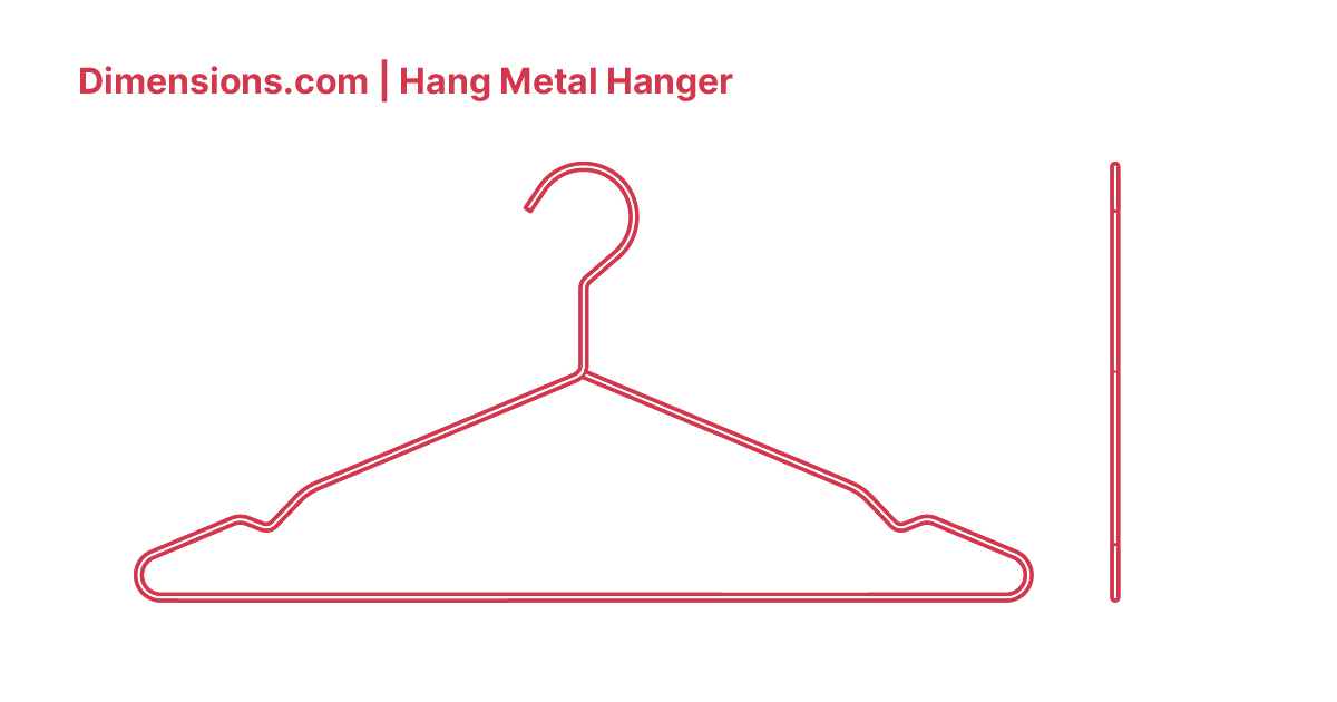 Hang Metal Hanger Dimensions & Drawings | Dimensions.com