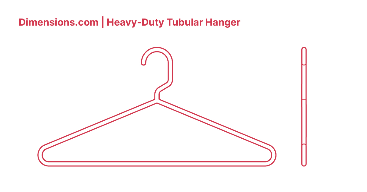Heavy-Duty Tubular Hanger Dimensions & Drawings | Dimensions.com