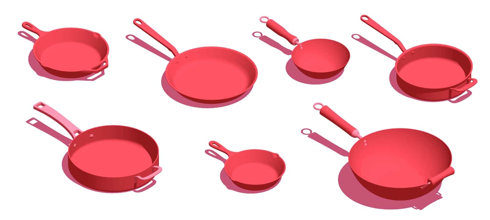 Cooking Pans Dimensions & Drawings | Dimensions.com