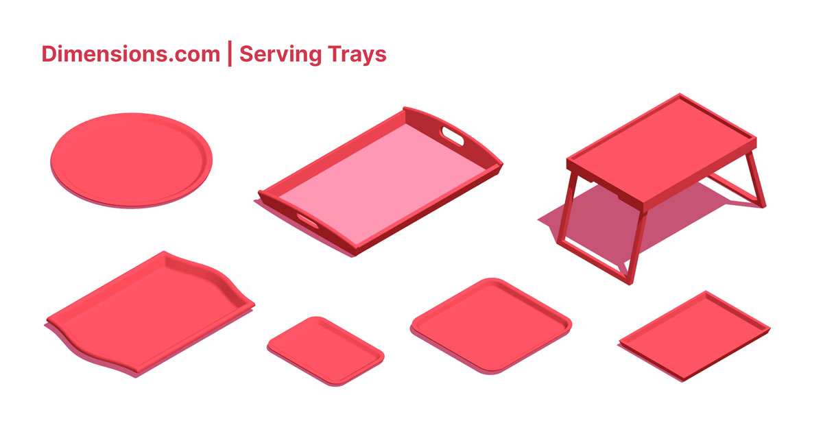 Serving Trays Dimensions & Drawings | Dimensions.com