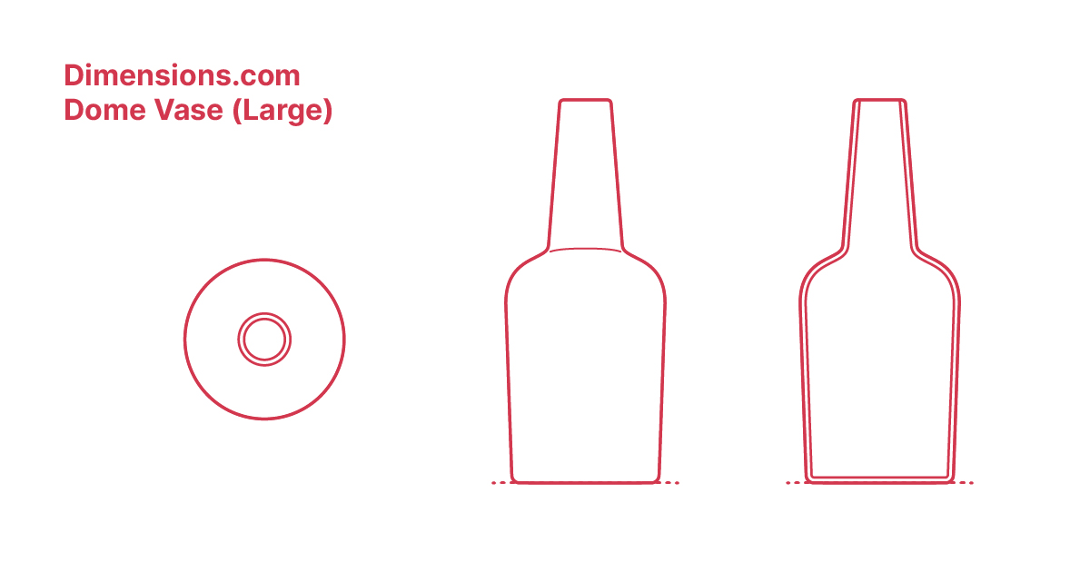 Dome Vase (Large) Dimensions & Drawings | Dimensions.com