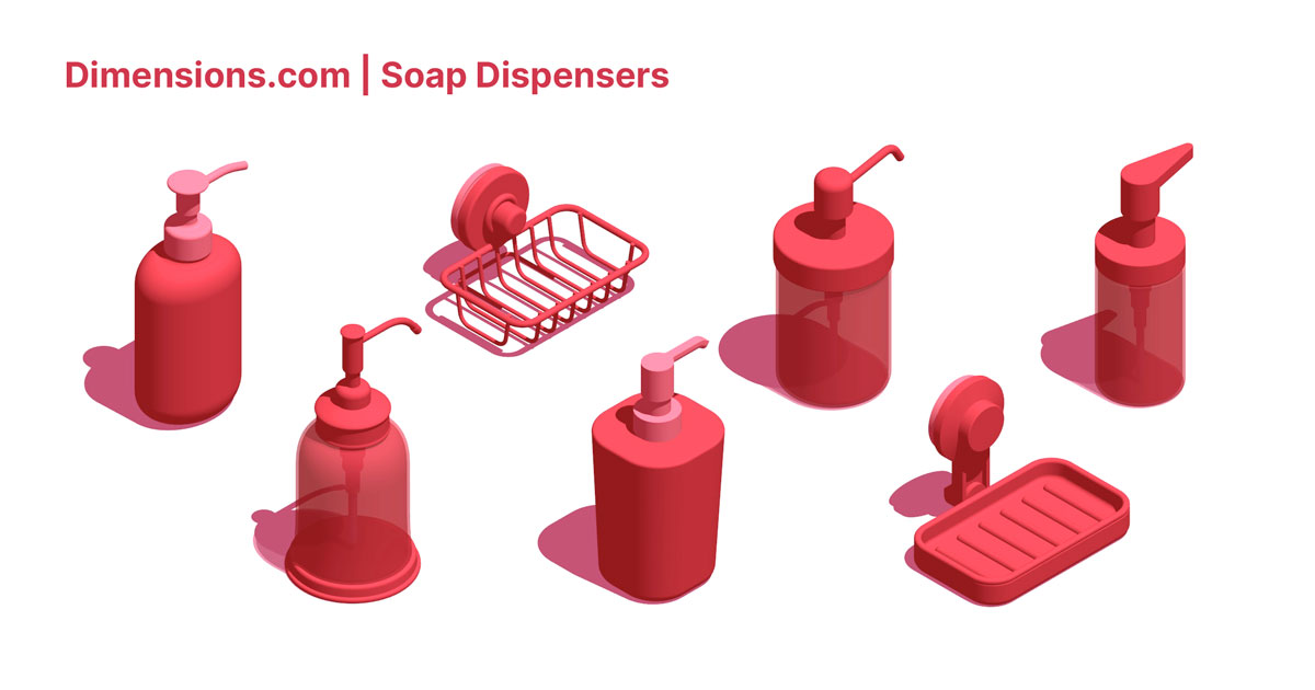 Soap Dispensers Dimensions & Drawings | Dimensions.com
