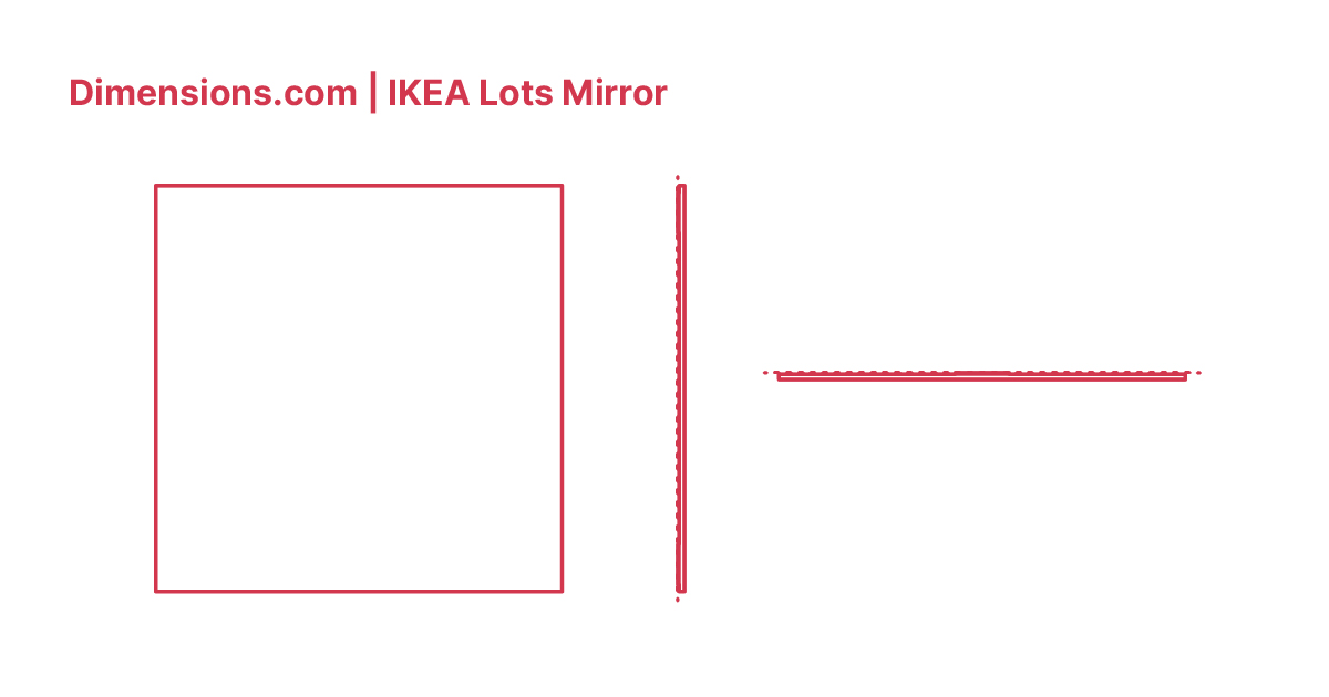 IKEA Lots Mirror Dimensions & Drawings | Dimensions.com