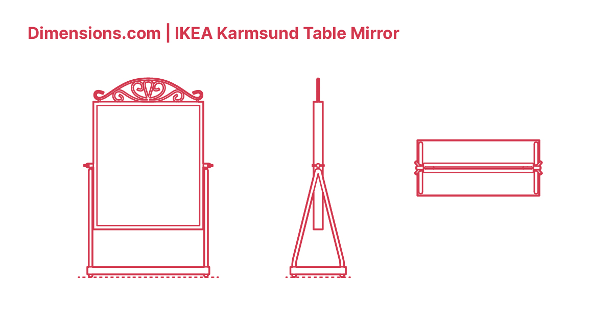 IKEA Karmsund Table Mirror Dimensions Drawings Dimensions