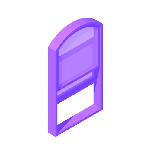 Single-Hung Windows - Arch Head Dimensions & Drawings | Dimensions.com