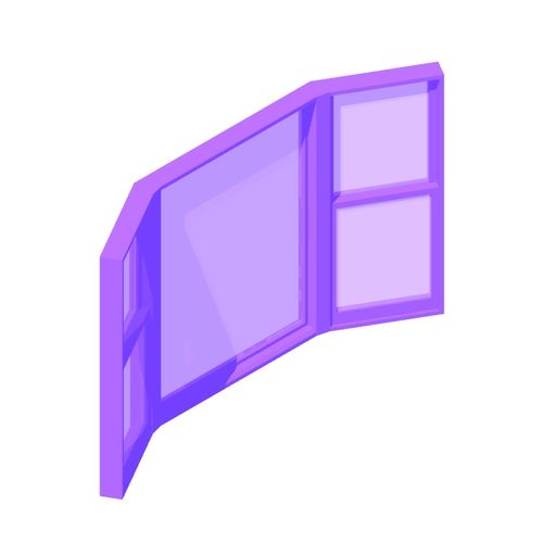 Sliding Window - 3 Panels, Half Fixed, Clear Dimensions & Drawings ...