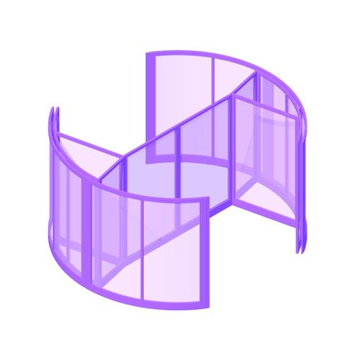 Revolving Door - 3 Wing, Compact Dimensions & Drawings | Dimensions.com