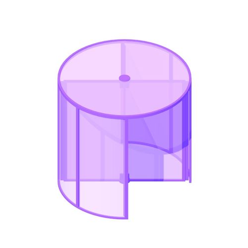 Revolving Door - 3 Wing, Glass Dimensions & Drawings | Dimensions.com