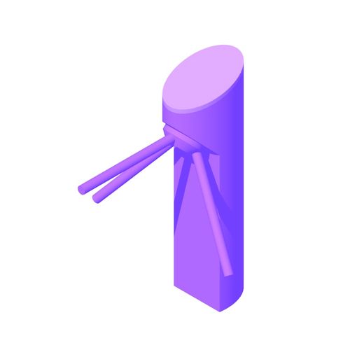 Turnstile - Tripod Dimensions & Drawings | Dimensions.com