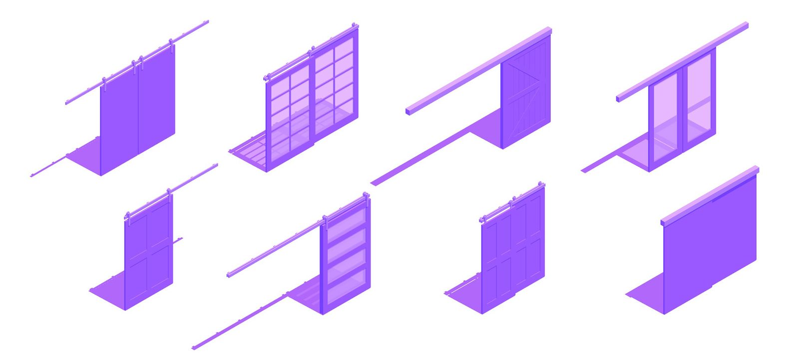Surface Mounted Doors Dimensions & Drawings | Dimensions.com