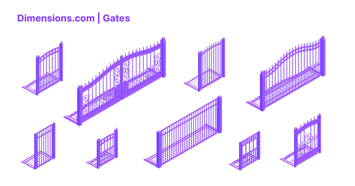 Gates Dimensions & Drawings | Dimensions.com
