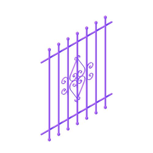 Window Bars - Grille, 6 Bar Dimensions & Drawings | Dimensions.com