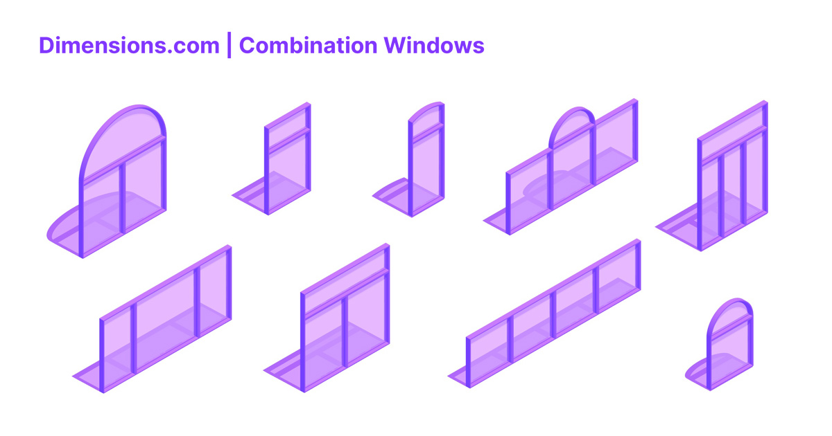 Combination Windows Dimensions & Drawings | Dimensions.com
