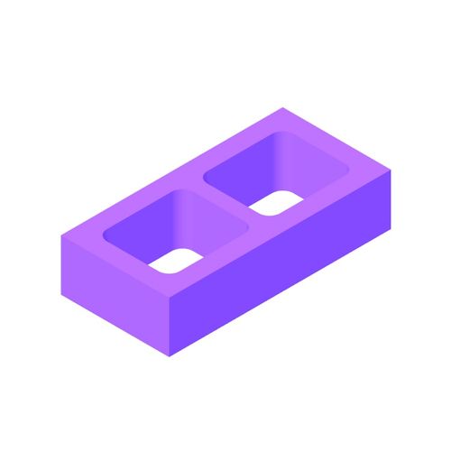 Stack Bond - Stretchers Dimensions & Drawings | Dimensions.com